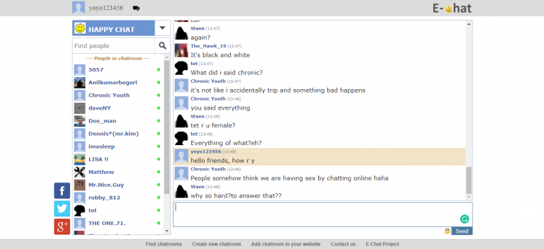 eChat Online - Free EChat Rooms - E-Chat